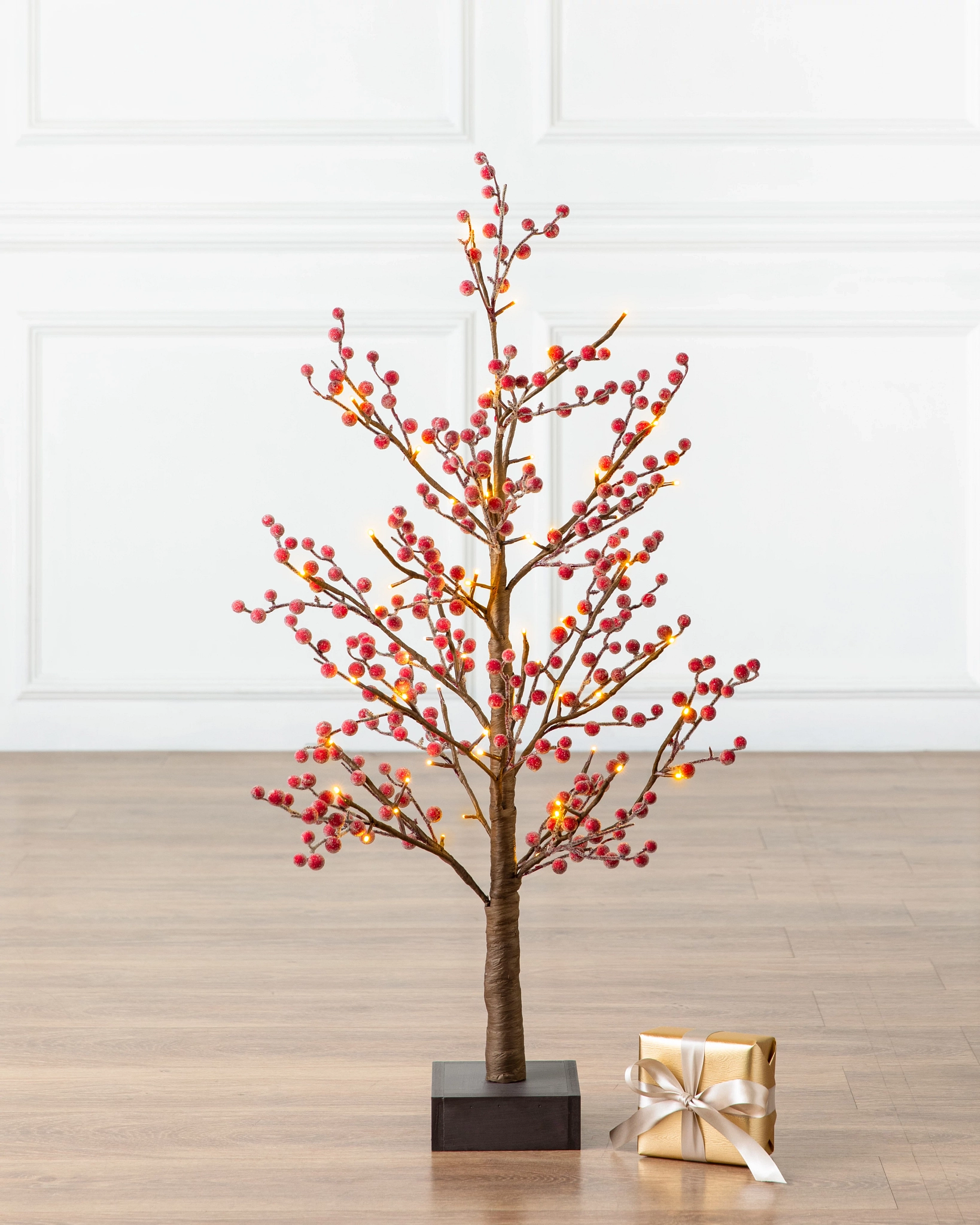 Lit Sugared Berry Trees | Balsam Hill