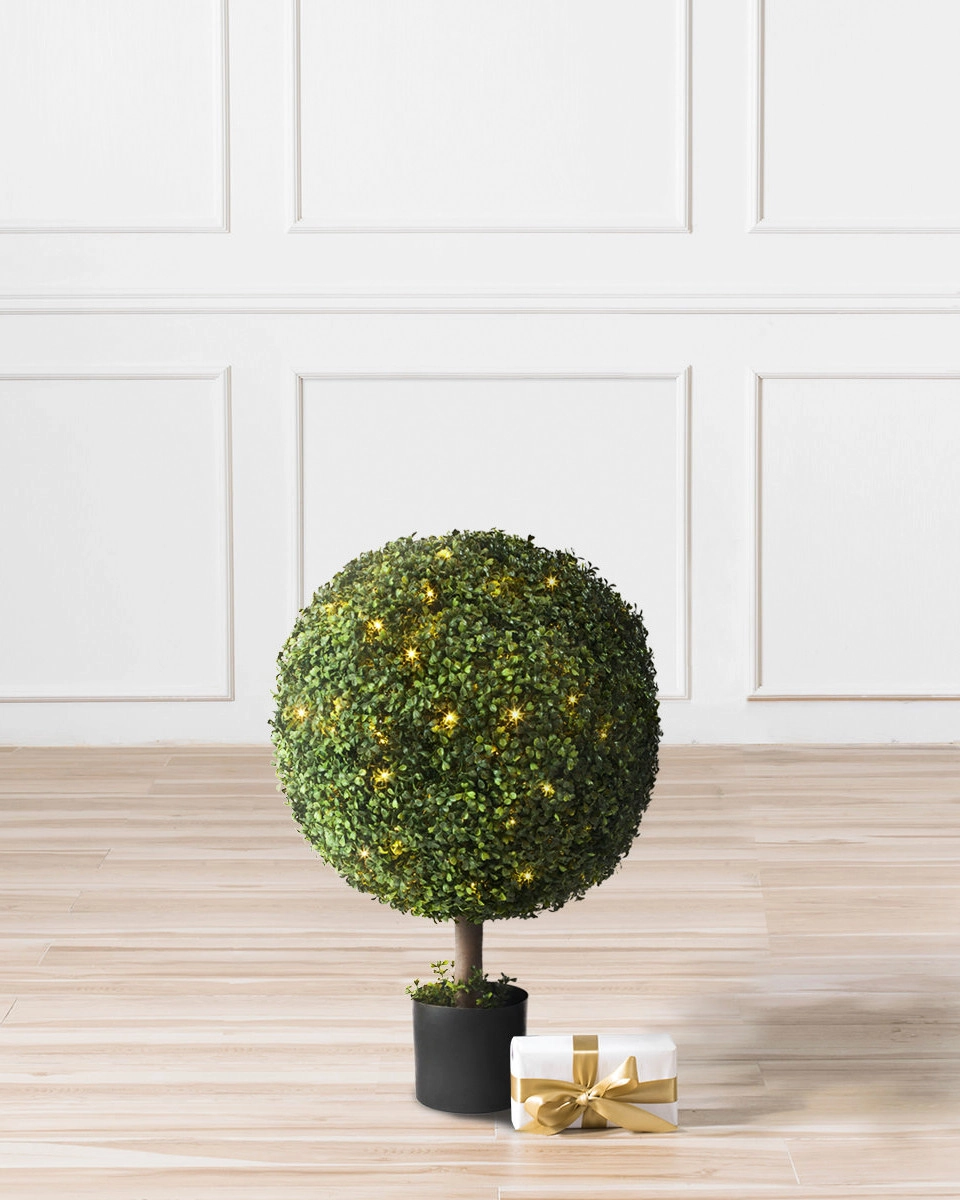 Outdoor Boxwood Artificial Topiary | Balsam Hill