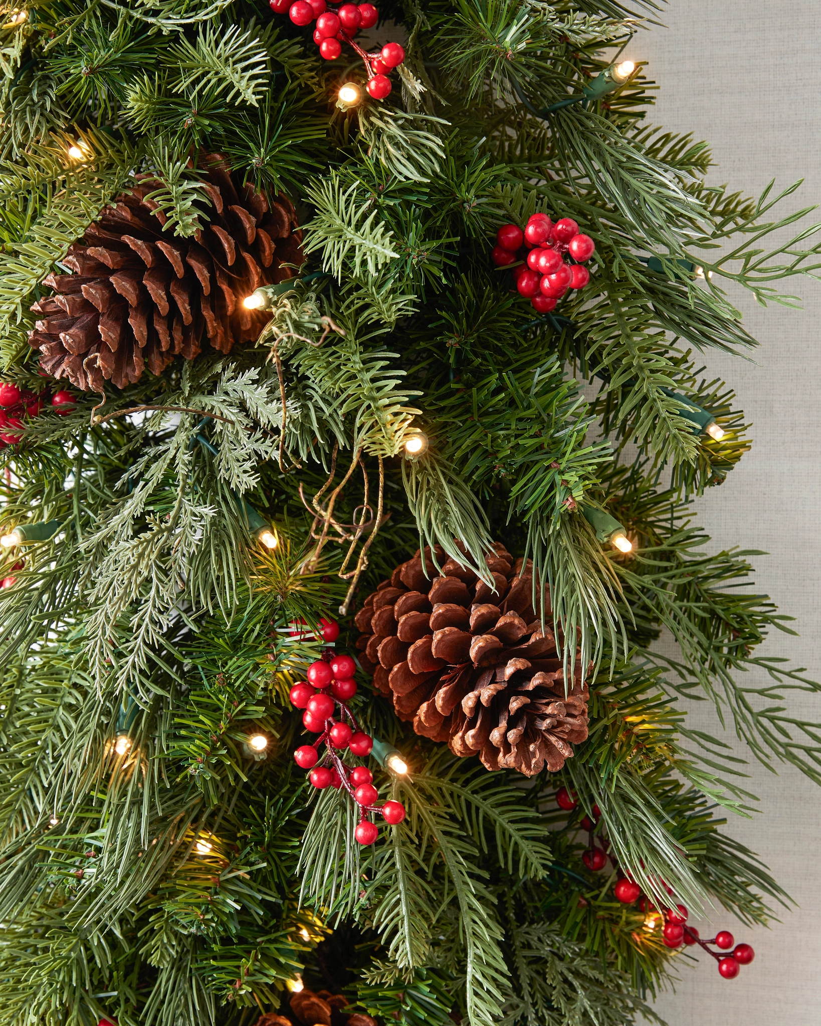 Christmas Holly And Pine Displays