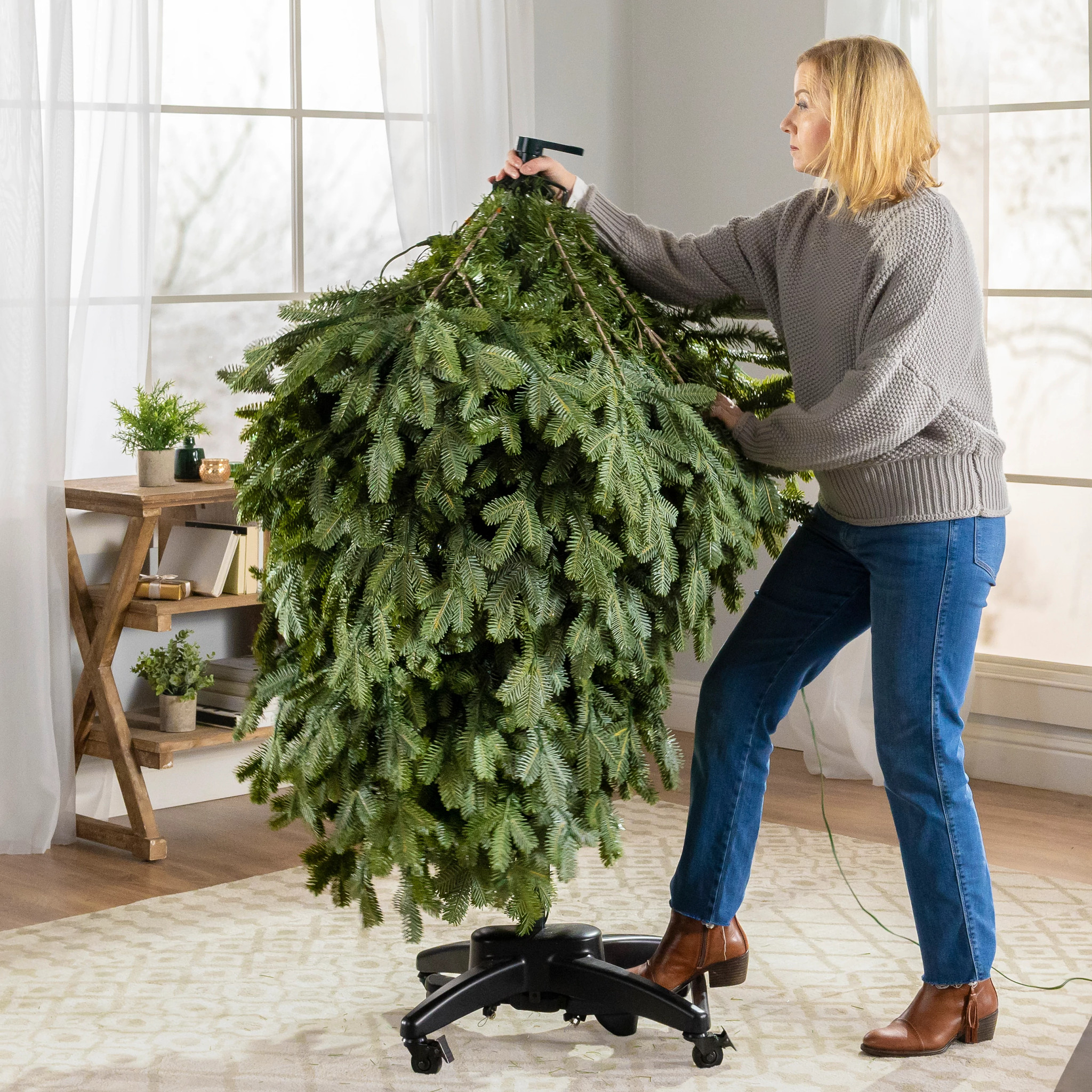 BH Blue Spruce Flip Christmas Tree | Balsam Hill