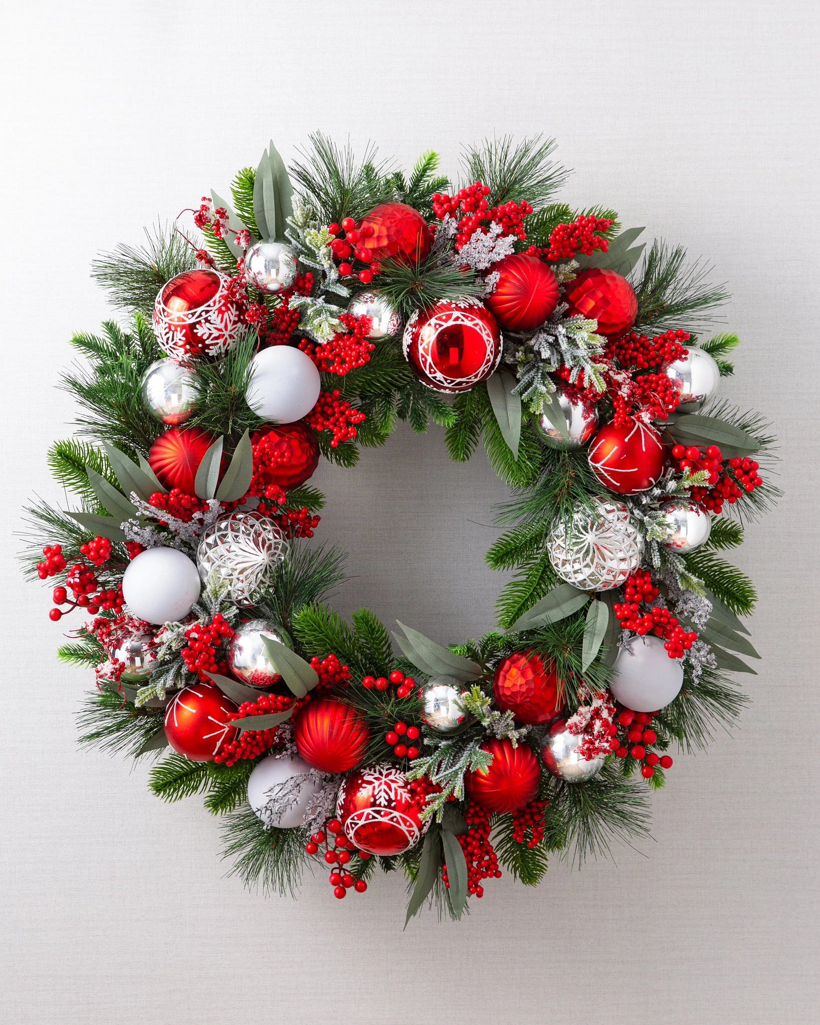 Nordic Cheer Artificial Christmas Wreath | Balsam Hill