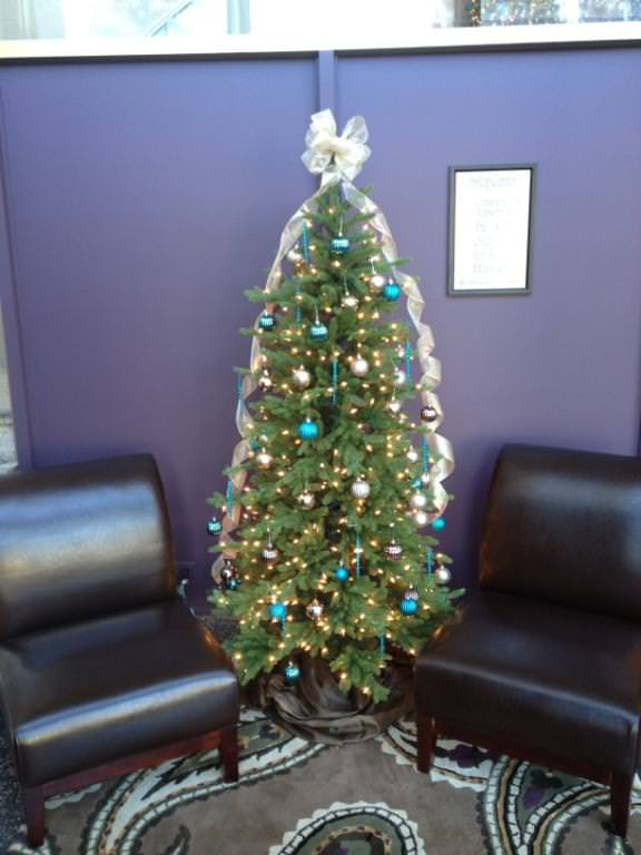 Red Spruce Slim Artificial Christmas Tree | Balsam Hill