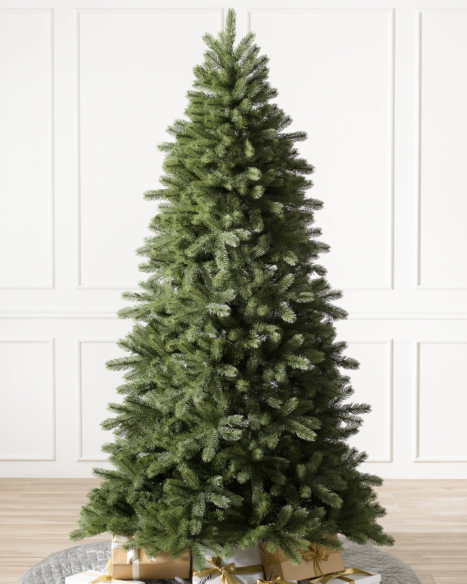 Woodland Slim Pre Lit Christmas Tree 7