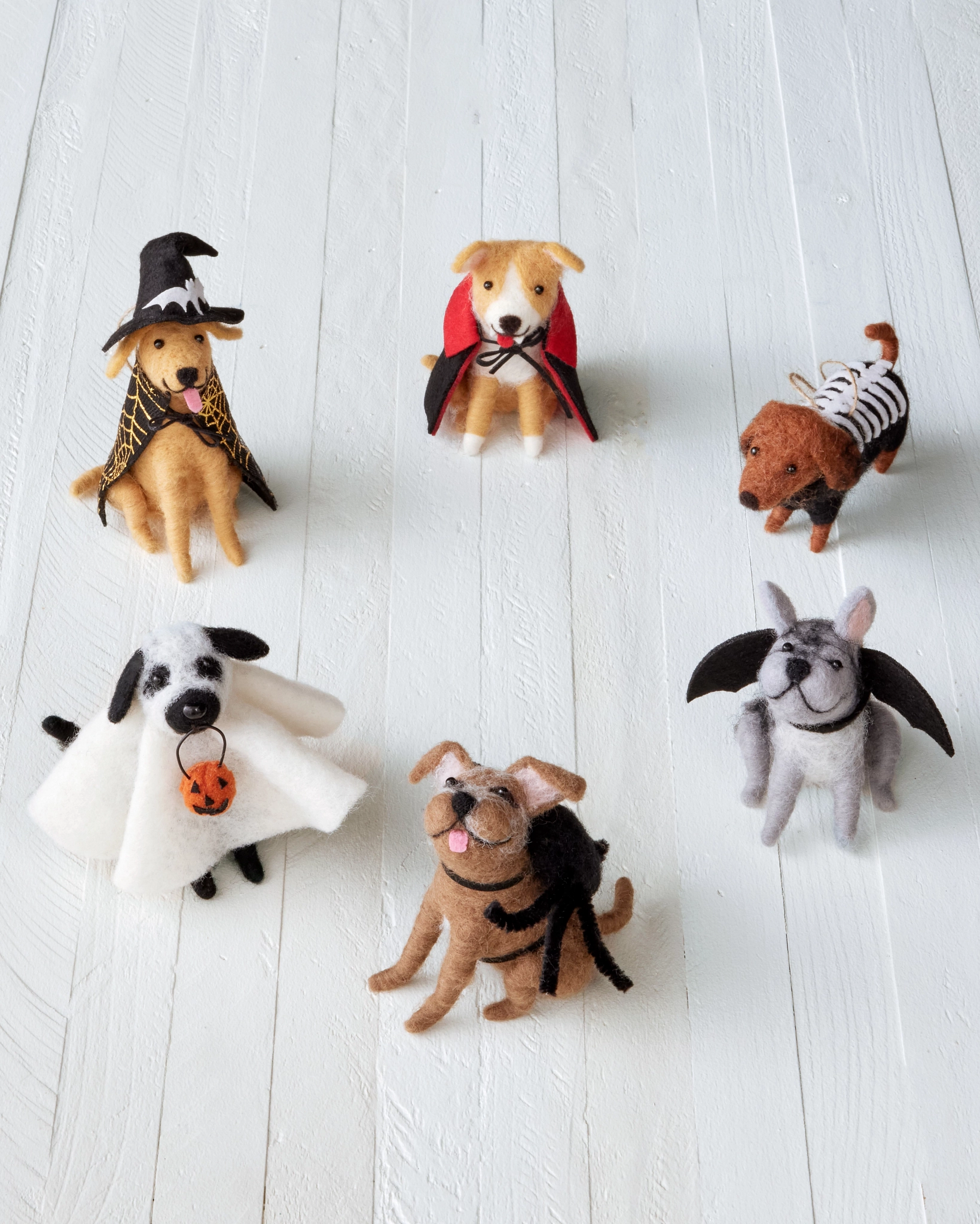 Howl-o-ween Felt Christmas Ornament Set | Balsam Hill