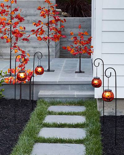 Solar Powered Halloween Pathway Lights Balsam Hill