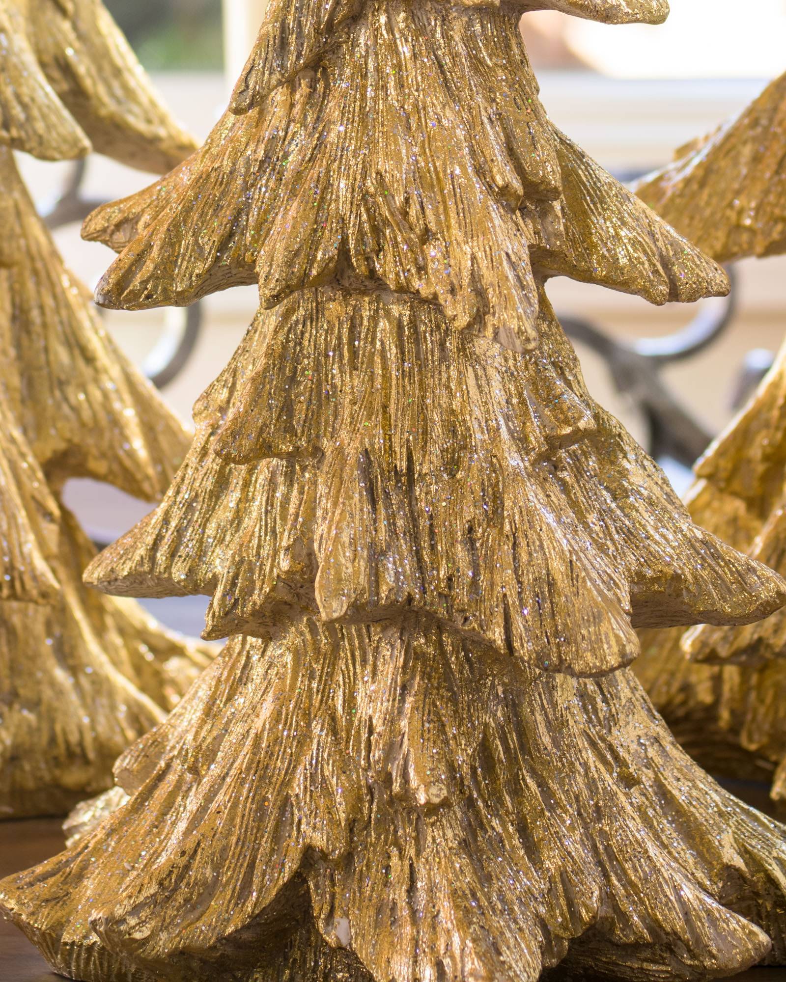 Set Of 3 Gold Tabletop Christmas Trees Balsam Hill set-of-3-gold-tabletop-christmas-trees-balsam-hill