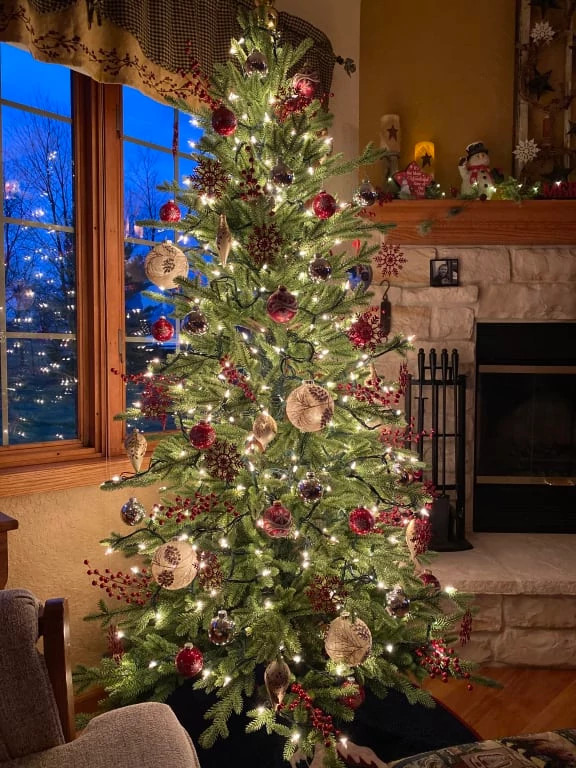 Red Spruce Slim Artificial Christmas Tree | Balsam Hill