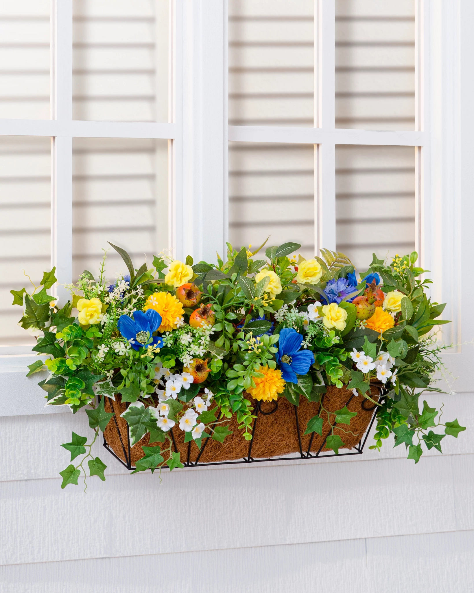 Artificial Flowers Window Box Venice