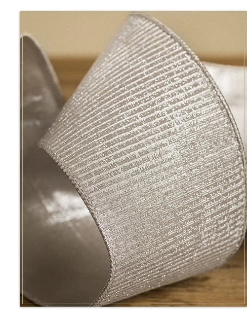 Silver Metallic Ribbon