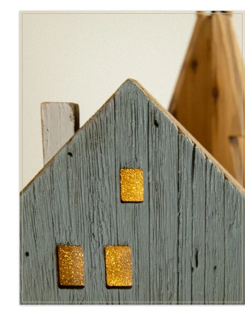 Farmhouse Lit Wood Villages | Balsam Hill
